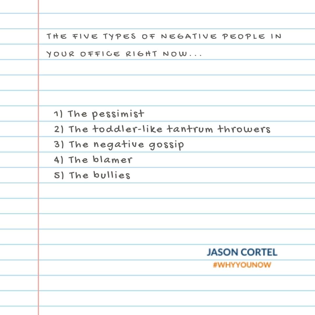 How to Coach the Five Types of Negative Employees in Your Office